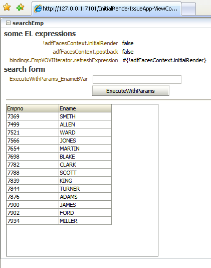 ADF : adfFacesContext.initialRender issue - Oracle Forums