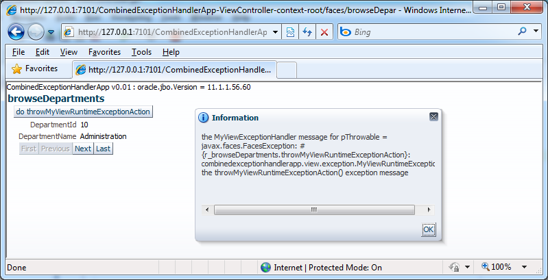ExceptionHandler implementation and activity marked as ExceptionHandler implementation and activity marked as