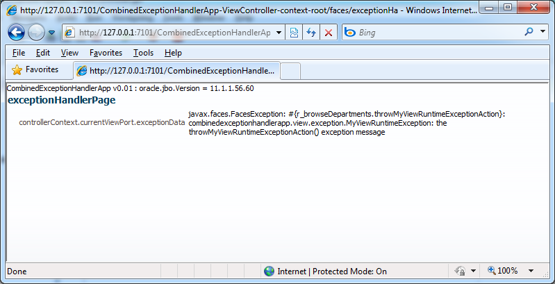 ExceptionHandler implementation and activity marked as ExceptionHandler implementation and activity marked as